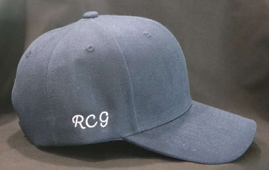 Hat Custom Stitched with Your Initials — Karen’s Greyt Embroidery